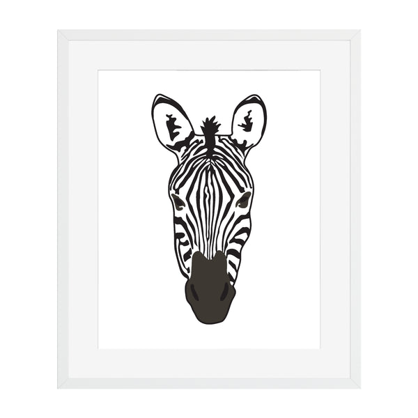 Zebra Face Stencil