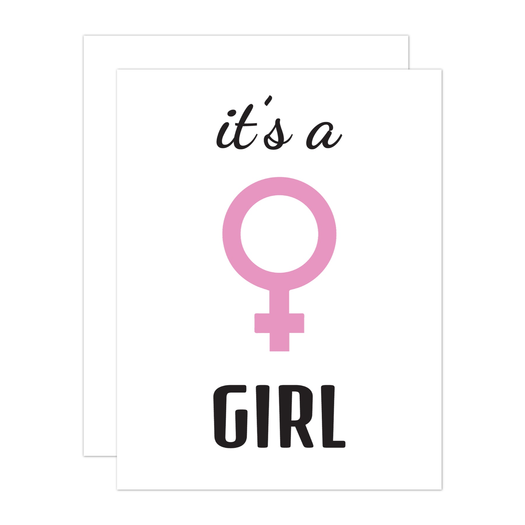 It's A Girl Greeting Card – Cristina Alexander